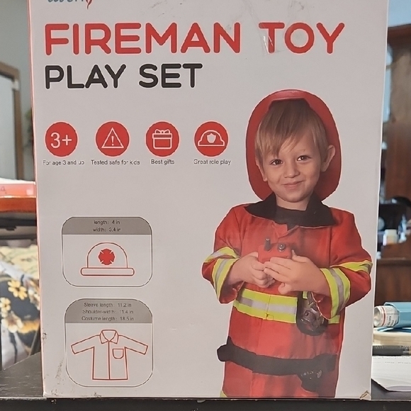 Liberry | Toys | Fireman Toy Play Set Red And Yellow | Poshmark